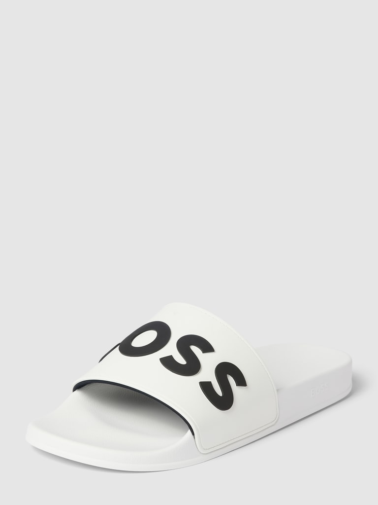 BOSS Slides mit Label-Print Modell 'Kirk' (weiss) online kaufen