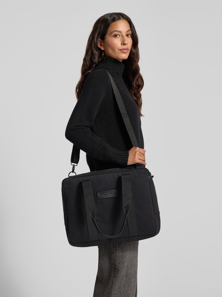 MADS NØRGAARD Laptoptas met logopatch, model 'Boutique' in zwart online ...