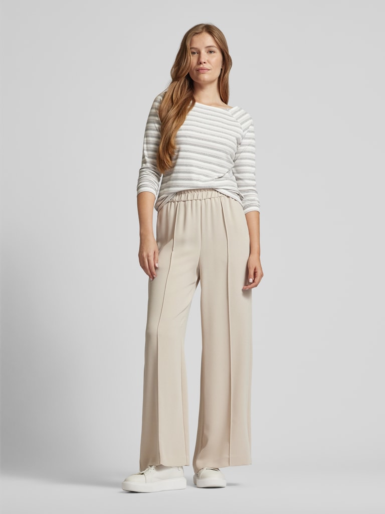 monari Longsleeve mit Label-Detail (weiss) online kaufen