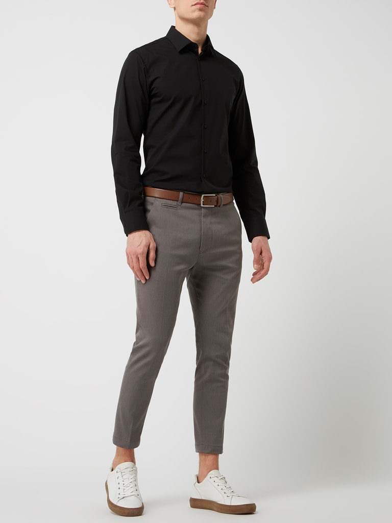s.Oliver BLACK LABEL Slim Fit Business-Hemd aus Popeline (black) online ...