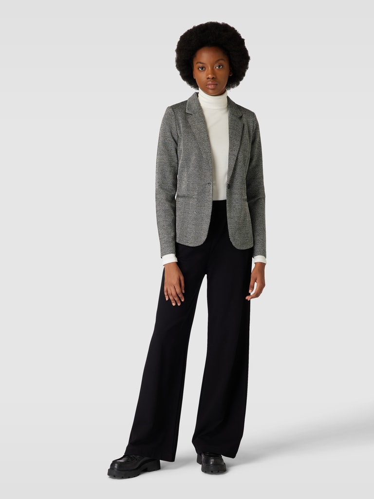 ICHI Blazer mit Allover-Muster Modell 'KATE' (black) online kaufen