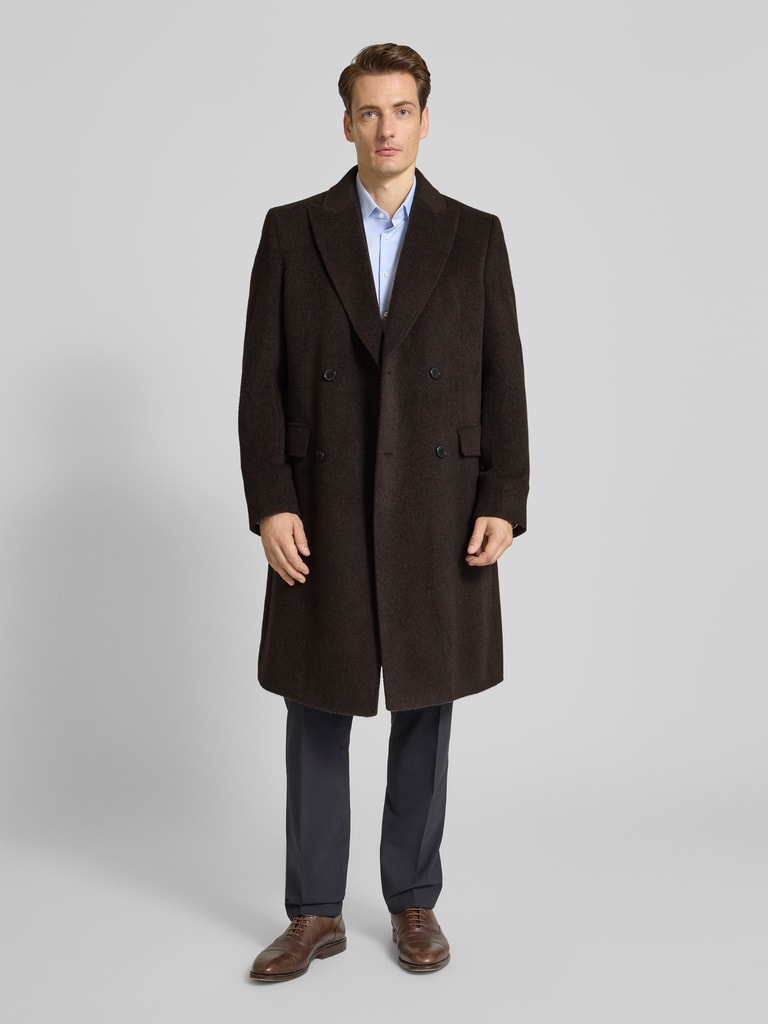 BOSS Regular Fit Wollmantel aus Alpaka-Mix Modell 'HYDE-DB-PEAK-254 ...