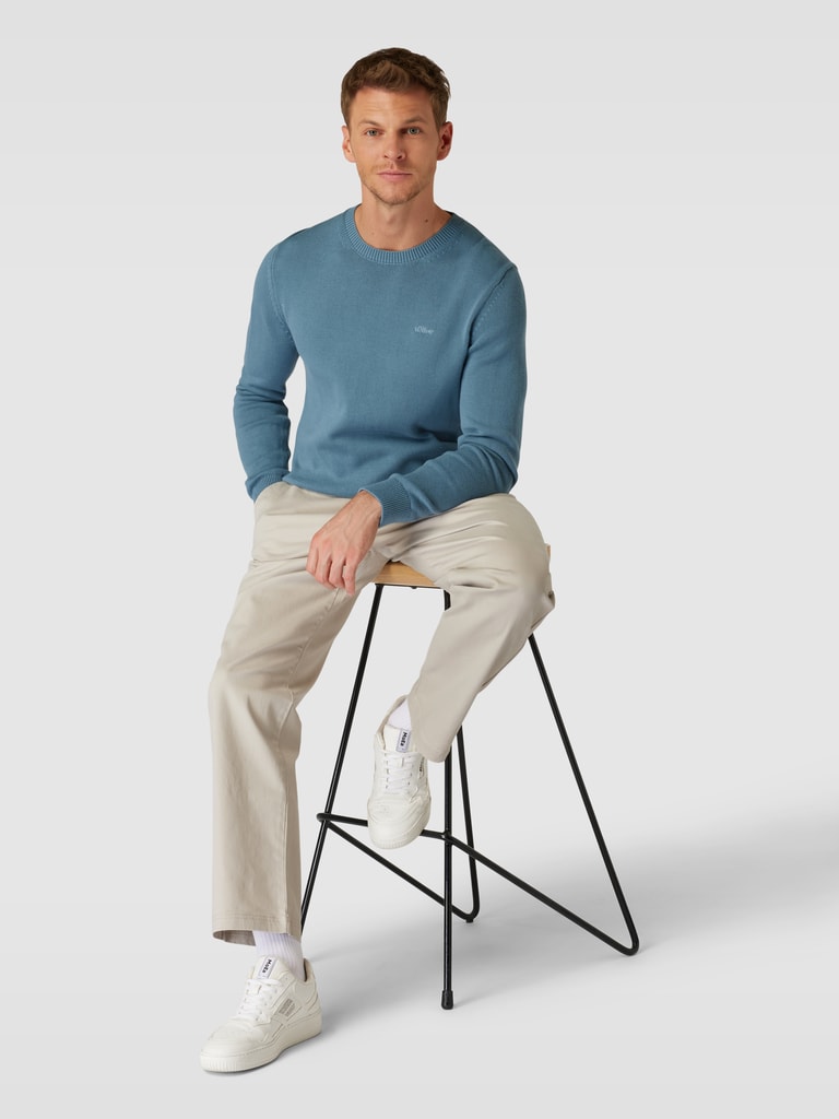 ARMANI EXCHANGE Chino in unifarbenem Design Modell 'Stright Varsity ...