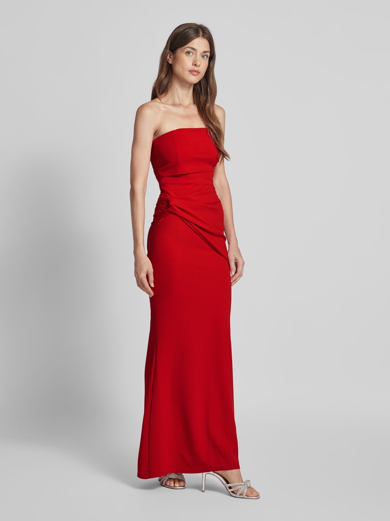 SISTAGLAM Abendkleid mit Raffungen (rot) online kaufen