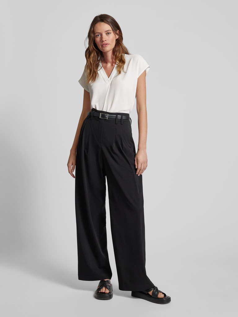 OPUS Blusenshirt mit V-Ausschnitt Modell 'Feliso' (offwhite) online kaufen