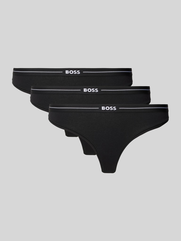 BOSS Slip mit elastischem Logo-Bund im 3er-Pack (black) online kaufen