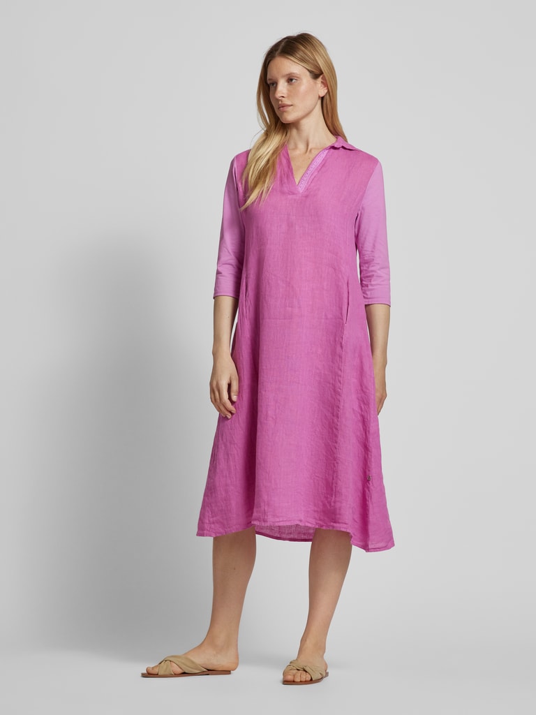 Heartkiss Midikleid mit V-Ausschnitt (fuchsia) online kaufen