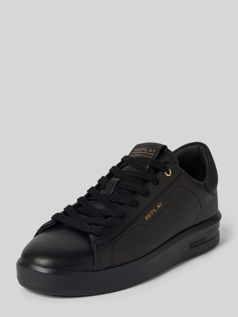 Replay Sneakers van echt leer, model 'UNIVERSITY' in zwart online kopen ...