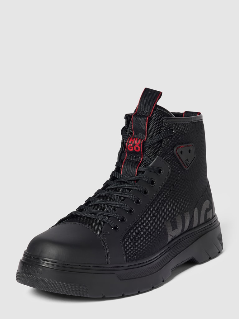 HUGO Boots mit Label-Details Modell 'Urian' (black) online kaufen