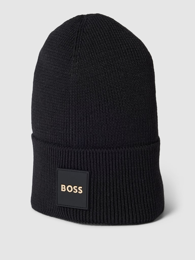 BOSS Beanie met wol, model 'Furio' in zwart online kopen | P&C