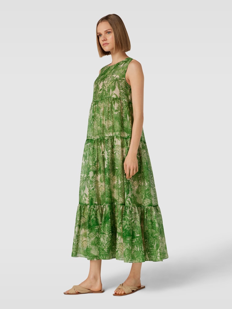 Max Mara Studio Midikleid im Stufen-Look Modell 'FOCE' (gruen) online ...