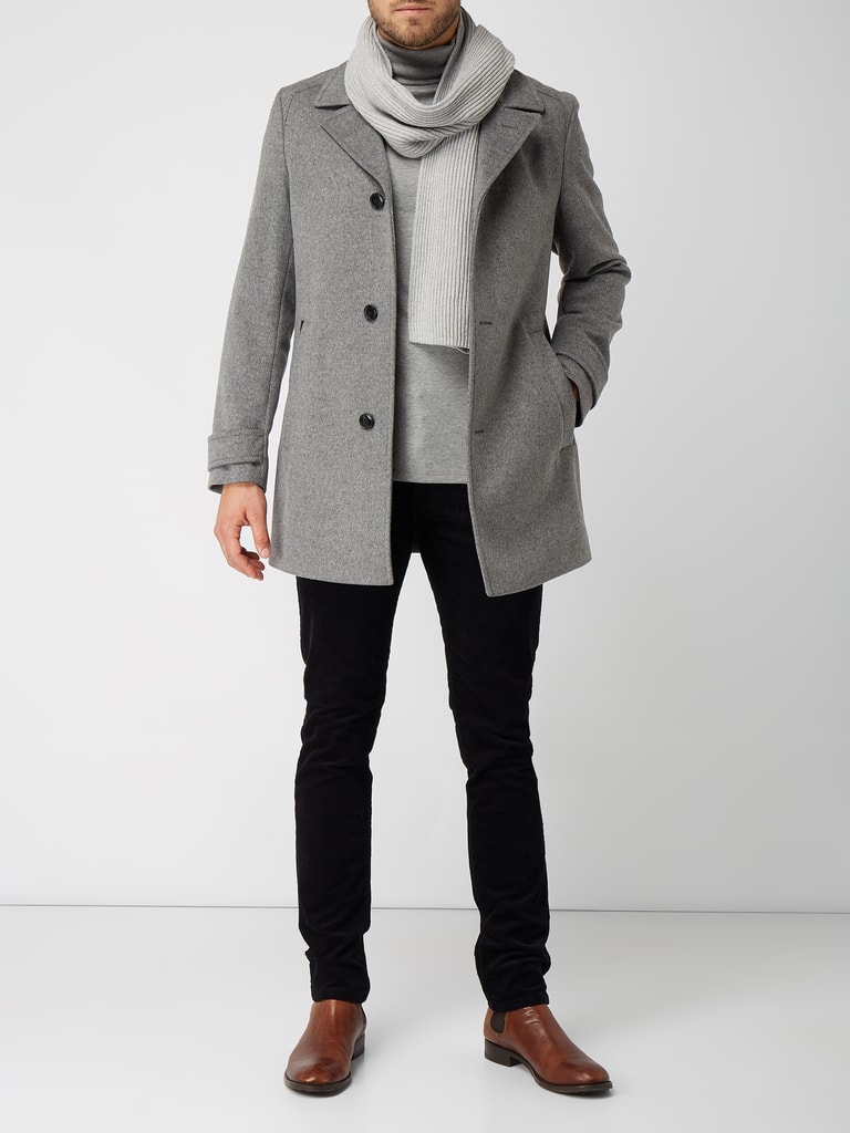 Montego Regular fit ribcordbroek met stretchgehalte in zwart online ...