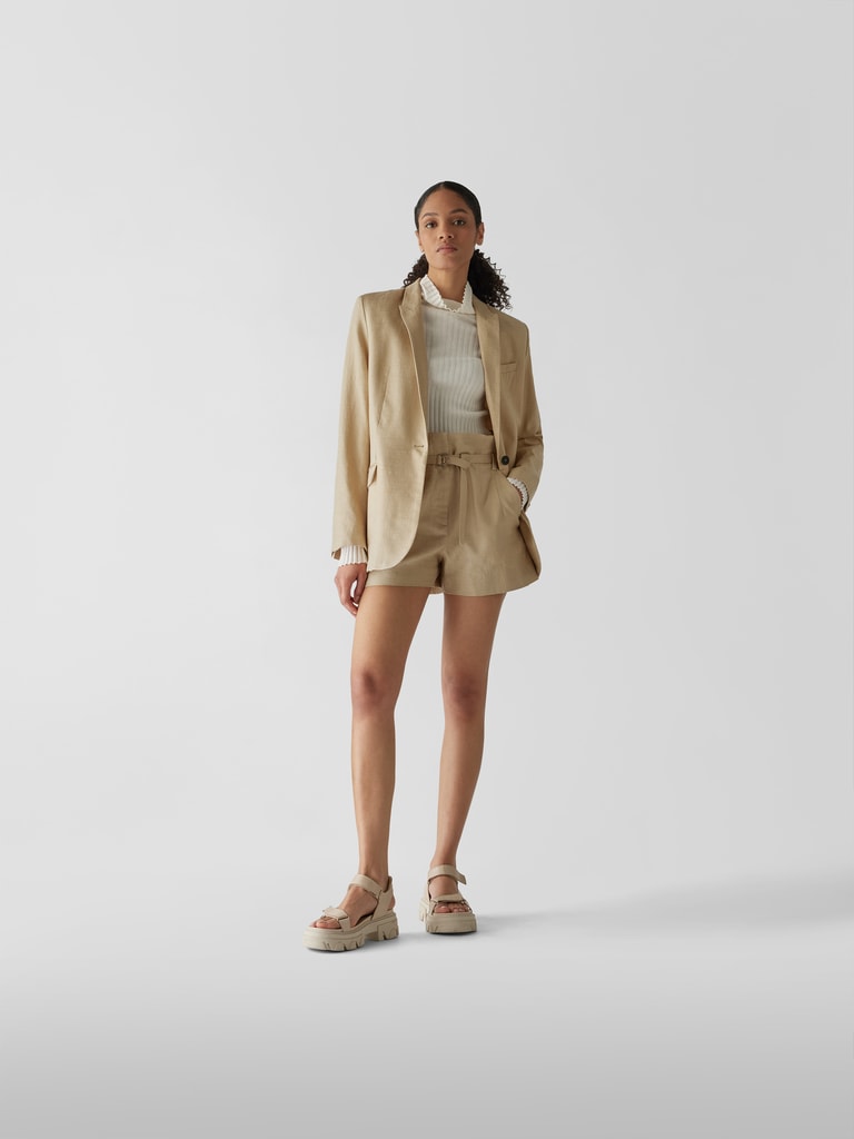 Iro Blazer mit Strukturmuster (camel) online kaufen