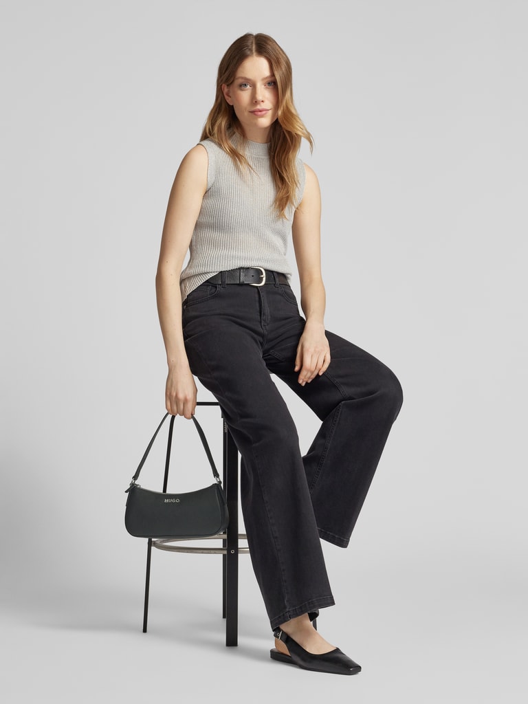 HUGO Hobo Bag in Leder-Optik Modell 'Chris' (black) online kaufen