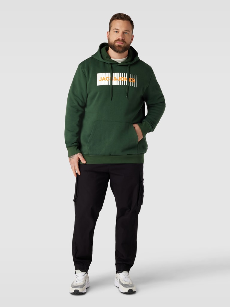 Jack & Jones Plus PLUS SIZE Hoodie mit Label-Print Modell 'ECORP ...