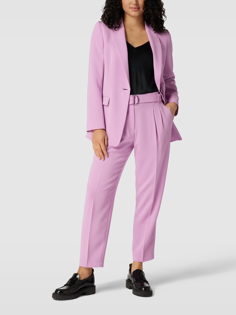 BOSS Loose Fit Stoffhose mit Gürtel (rosa) online kaufen