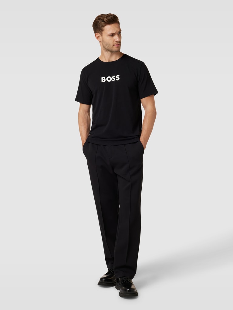 BOSS T-Shirt mit Label-Print (black) online kaufen