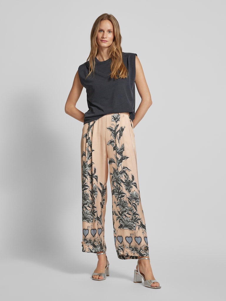 miss goodlife Wide Leg Stoffhose mit Bundfalten (sand) online kaufen