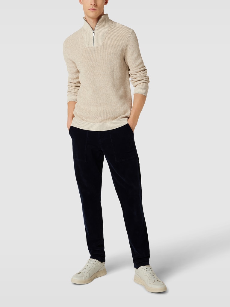 Esprit Strickpullover mit Troyer-Kragen (beige) online kaufen