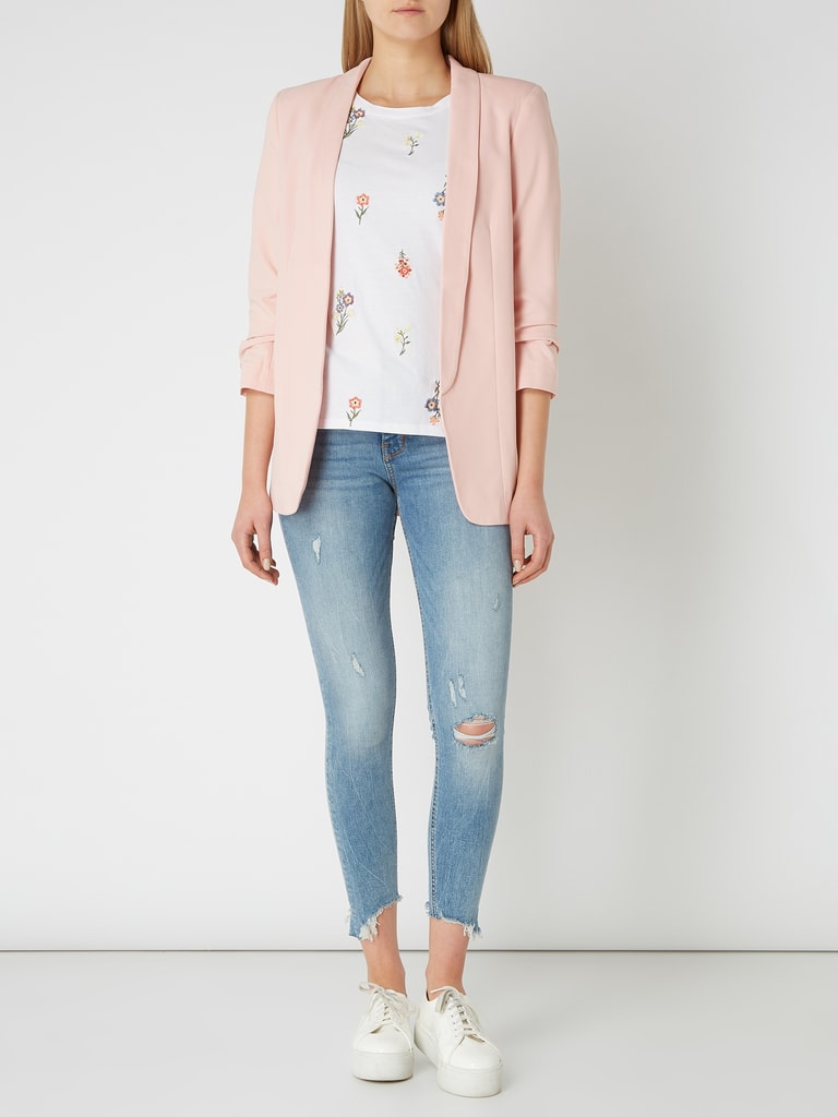 Pieces Longblazer mit Dreiviertel-Ärmeln (rose) online kaufen