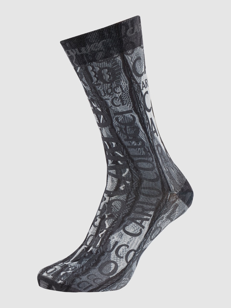 CARLO COLUCCI Socken mit Allover-Muster (black) online kaufen