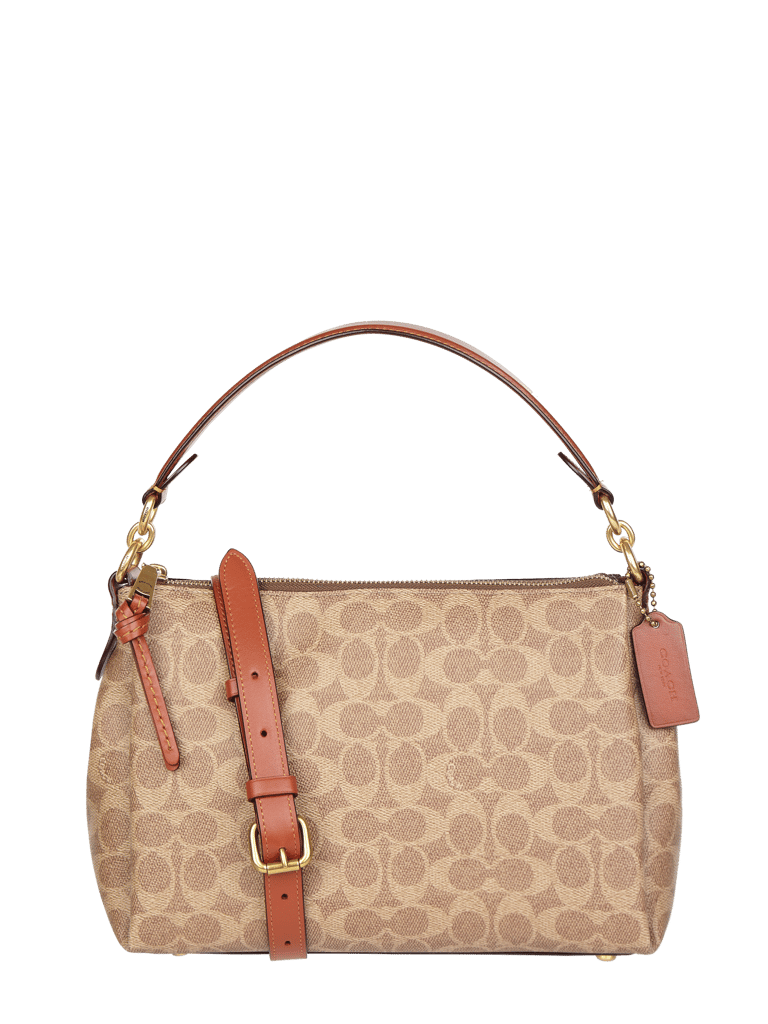 COACH Crossbody Bag mit Logo-Muster Modell 'Shay' (cognac) online kaufen