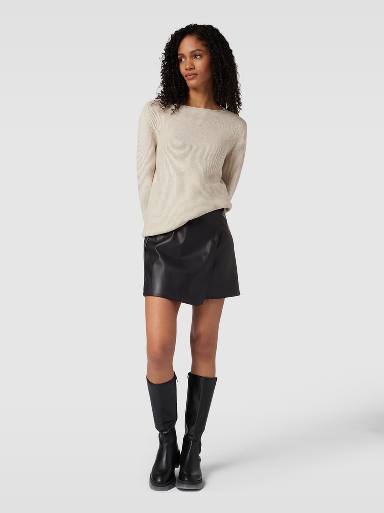 OPUS Minirok in wikkellook, model 'Reana' in zwart online kopen | P&C