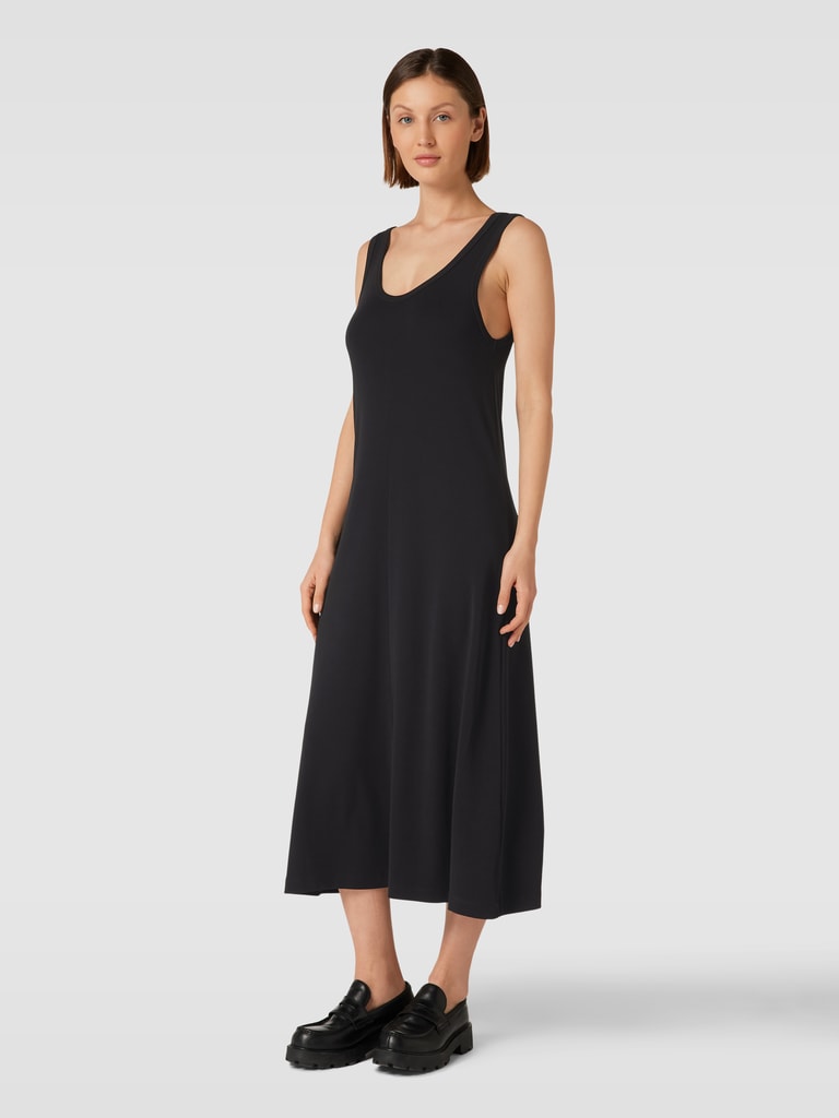 Drykorn Midikleid mit V-Ausschnitt Modell 'RESIMA' (black) online kaufen