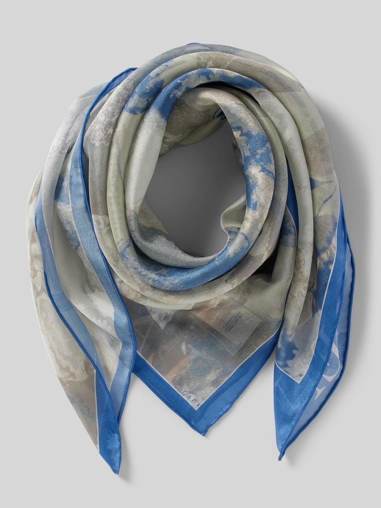 Lauren Ralph Lauren Seidenschal aus reiner Seide (blau) online kaufen