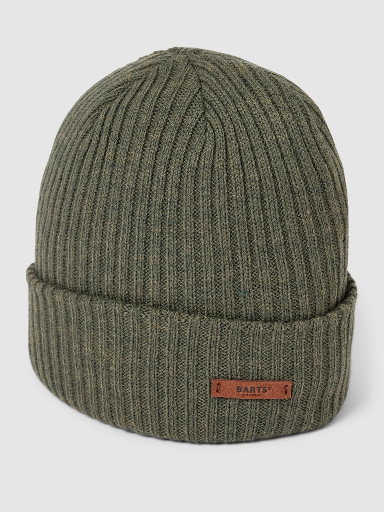 Barts Muts met logo-applicatie, model 'WILBERT' in olijfgroen online ...