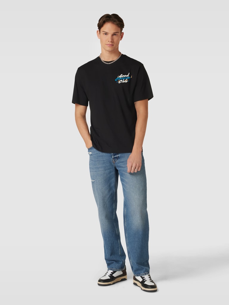 Redefined Rebel T-Shirt mit Statement-Print Modell 'Carter' (black ...