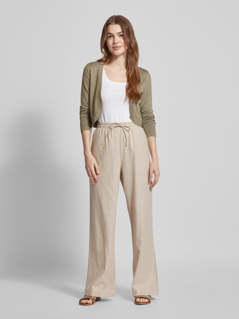 Kaffe Bolero in effen design, model 'ASTRID' in kaki online kopen | P&C