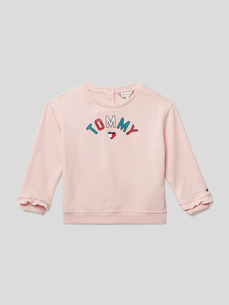 Tommy Hilfiger Kids Regular Fit Pullover mit Label-Print (hellrosa) online kaufen