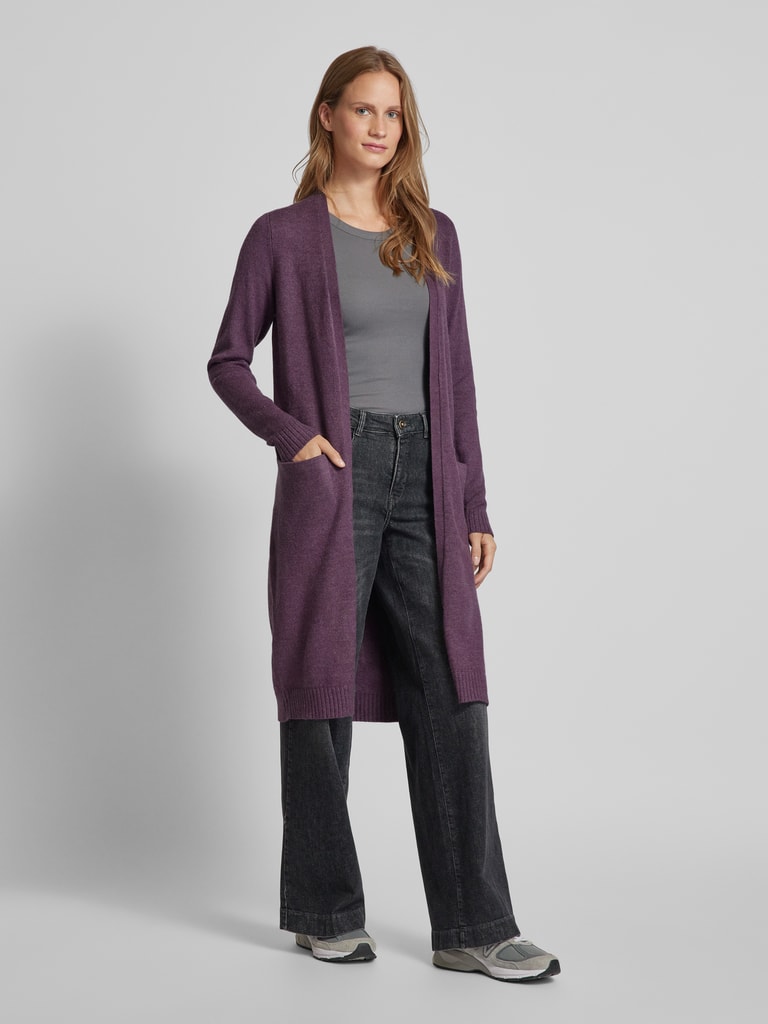 Vila Longcardigan mit Eingrifftaschen Modell 'RIL' (violett) online kaufen