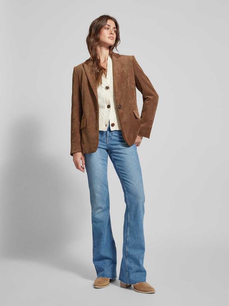 MANGO Bootcut Jeans im 5-Pocket-Design Modell 'FIONA' (jeansblau ...