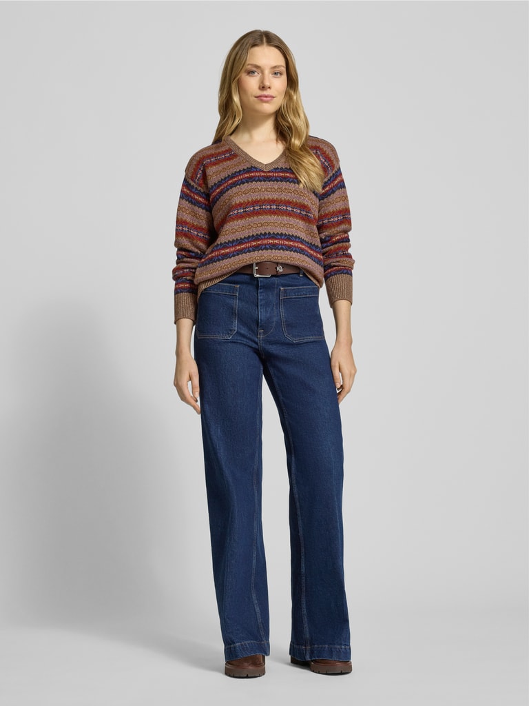 Lauren Ralph Lauren Strickpullover aus Baumwoll-Leinen-Mix Modell ...