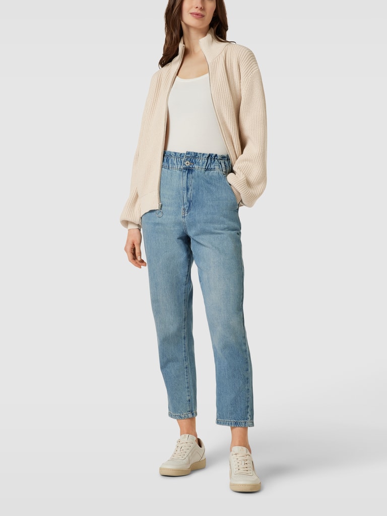 Kaffe Cardigan met structuurmotief, model 'Cilla' in zand online kopen ...