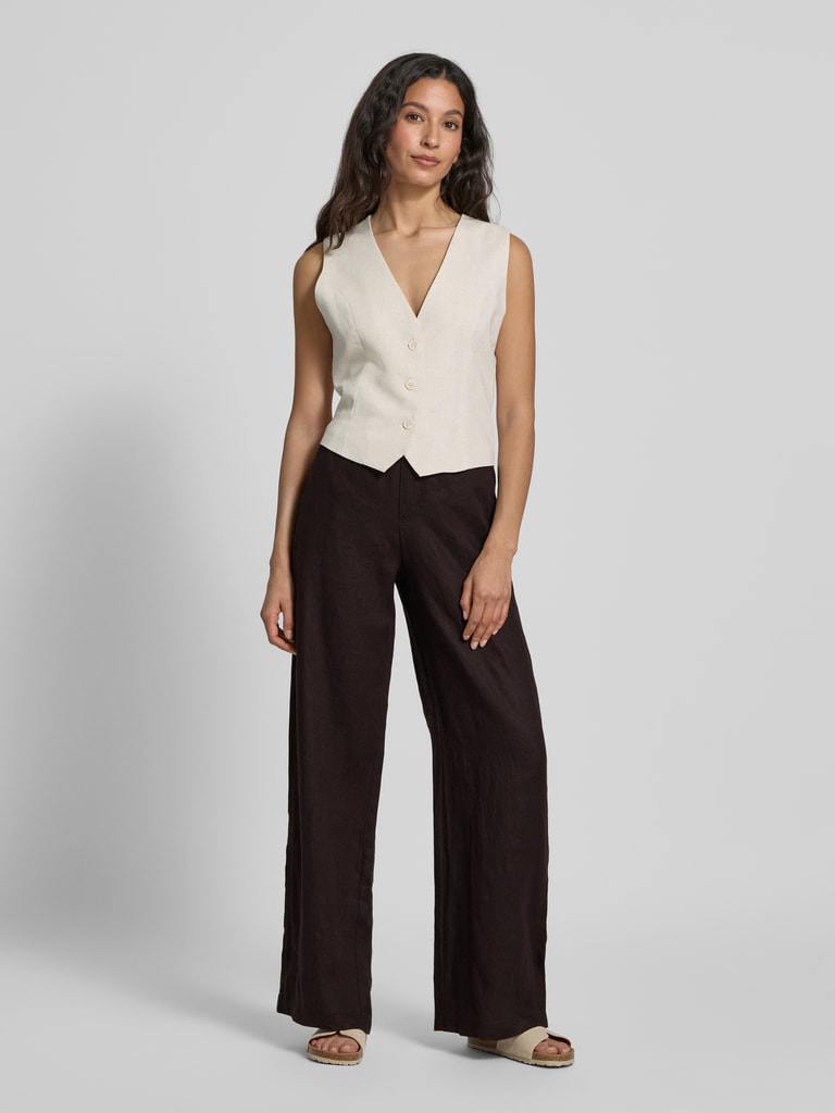 OPUS Wide Leg Leinenhose mit elastischem Bund Modell 'Mileni ...