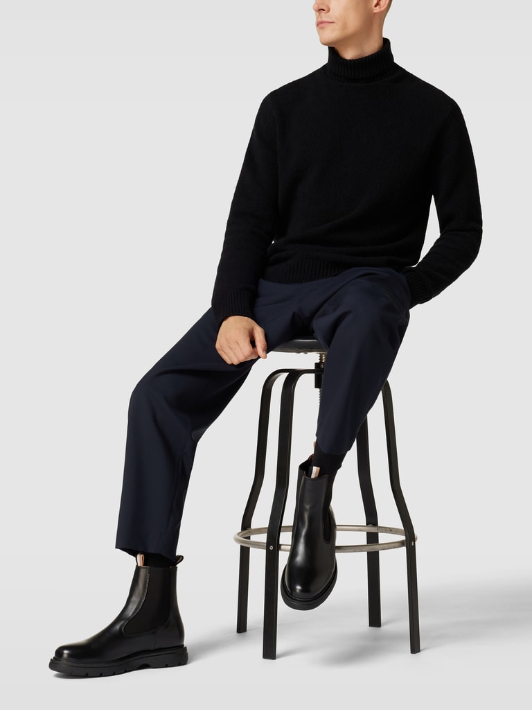 BOSS Chelsea boots met labeldetails, model 'Jacob' in zwart online ...