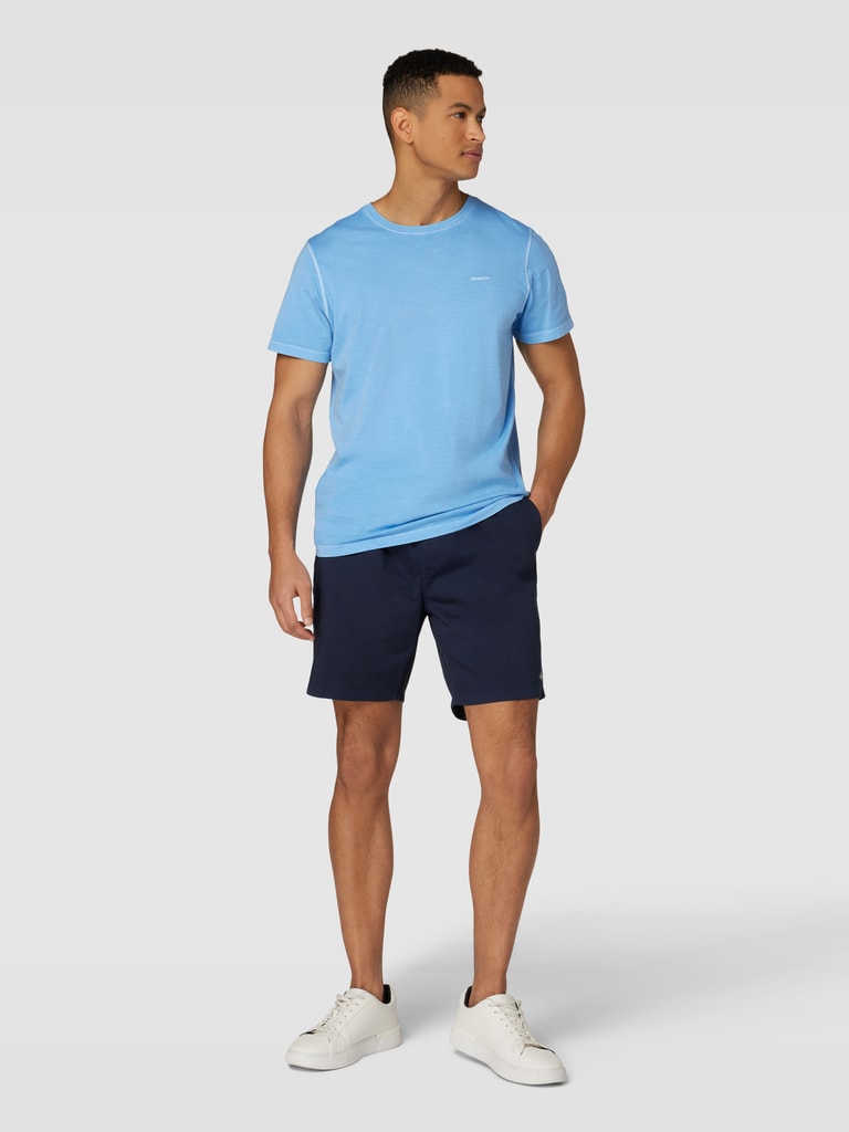 Kup online Gant T-shirt z wyhaftowanym logo (jasnoniebieski)