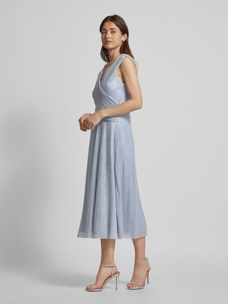 Vera Mont Cocktailkleid in Wickel-Optik (silber) online kaufen