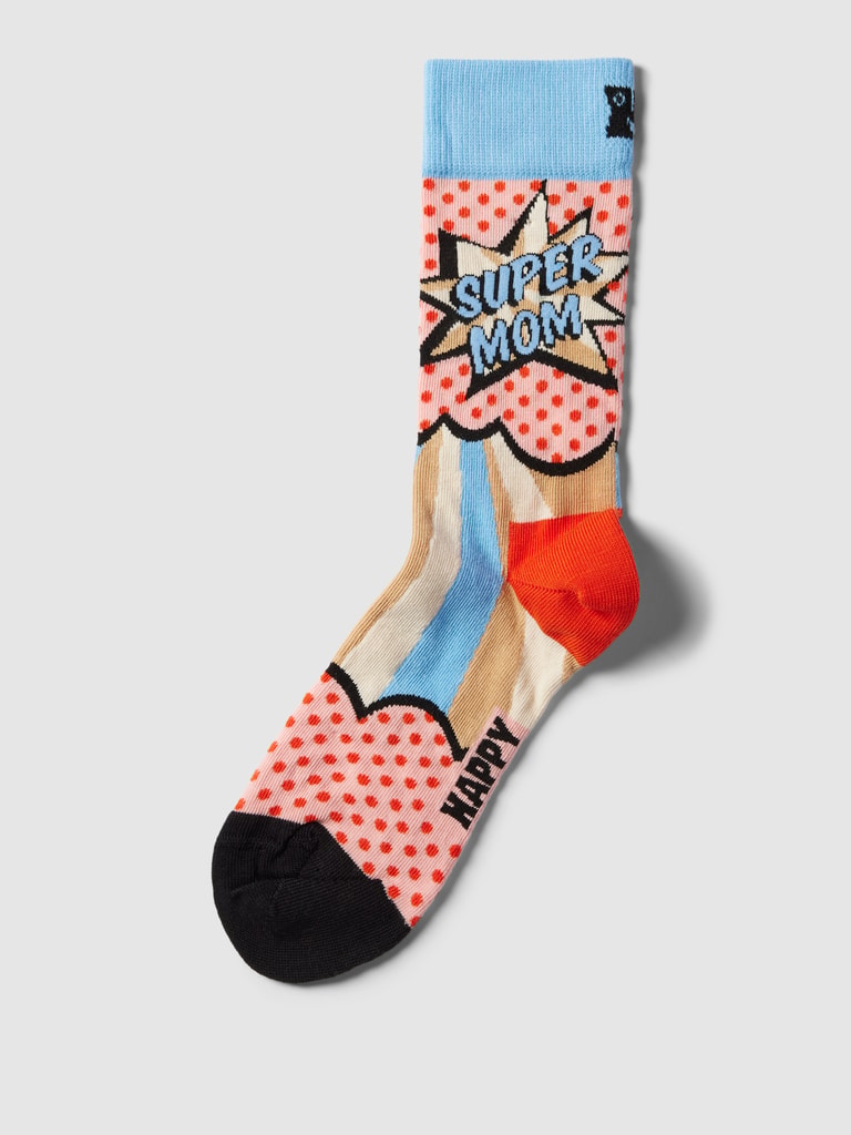 Happy Socks Socken im Allover-Look Modell 'Super MOM' (pink) online kaufen