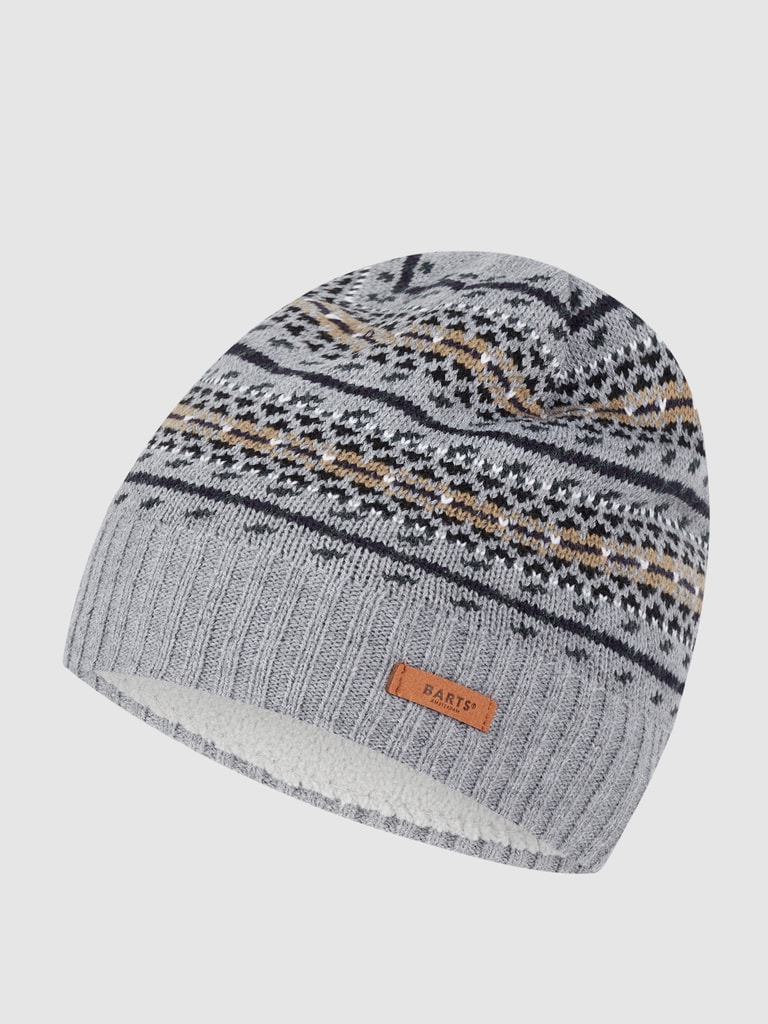 Kup online Barts Czapka z norweskim wzorem model ‘Refon’ (srebrny)