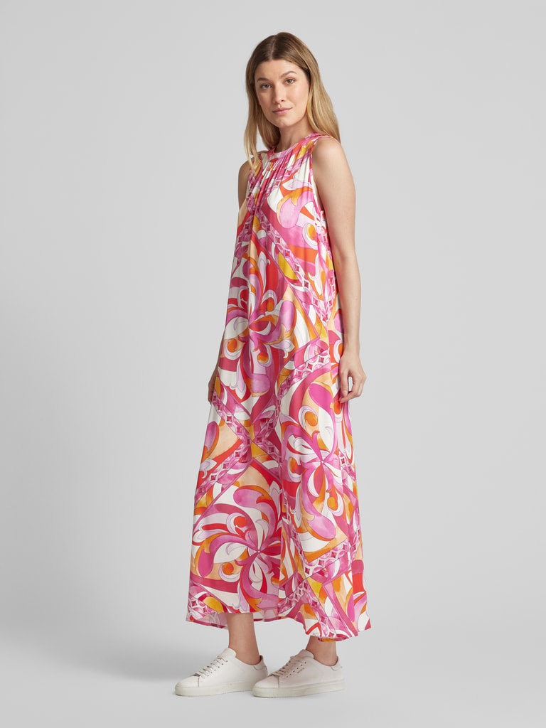 Emily Van den Bergh Maxi-jurk van viscose met all-over motief in ...