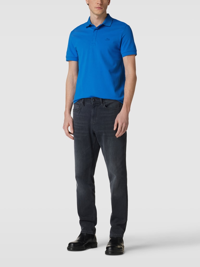 Lacoste Classic fit poloshirt met labeldetail in koningsblauw online ...