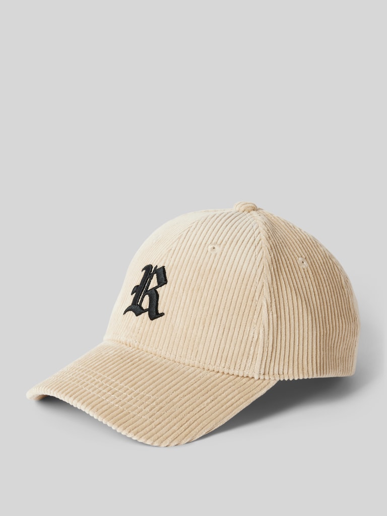 REVIEW Basecap mit Label-Stitching (taupe) online kaufen
