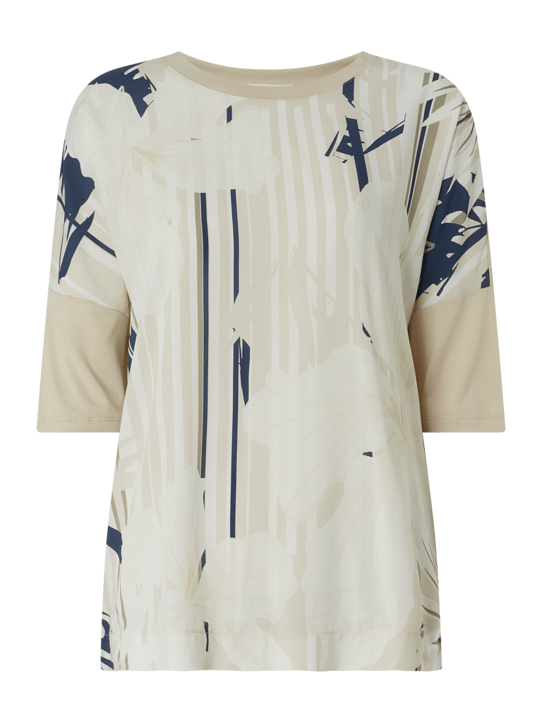 Brax T-Shirt mit floralen Prints Modell 'Candice' (sand) online kaufen