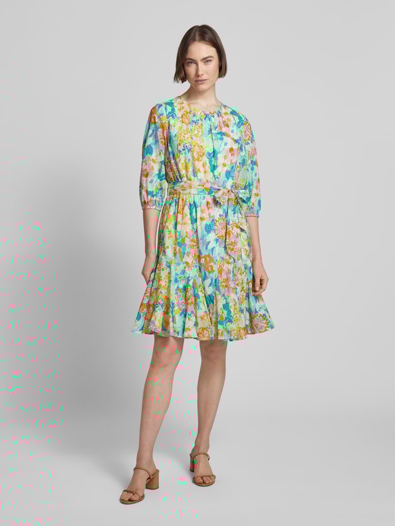 JOOP! Mini-jurk met strikceintuur in oranje online kopen | P&C