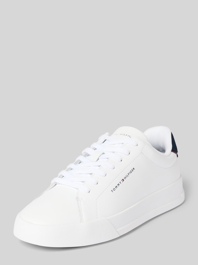 Tommy Hilfiger Low Top Sneaker aus echtem Leder (weiss) online kaufen