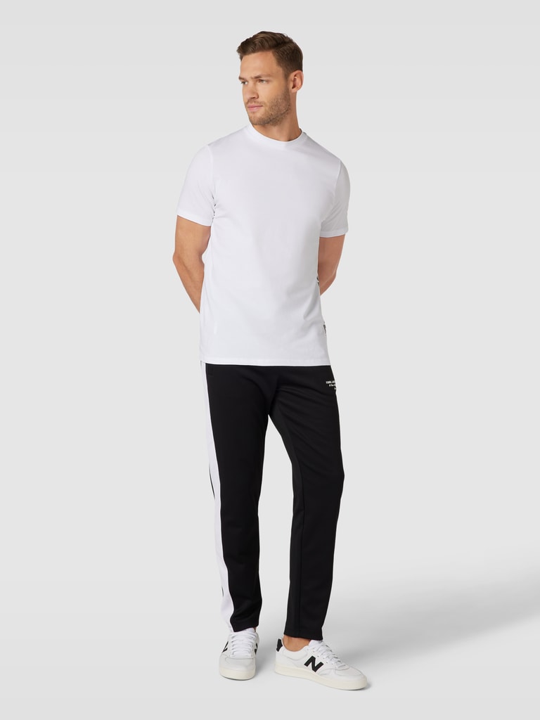 Karl Lagerfeld T-Shirt mit Label-Print (weiss) online kaufen